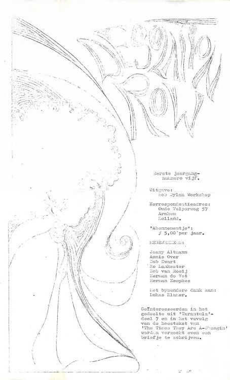 Fanzine Bob Dylan Desolation Row